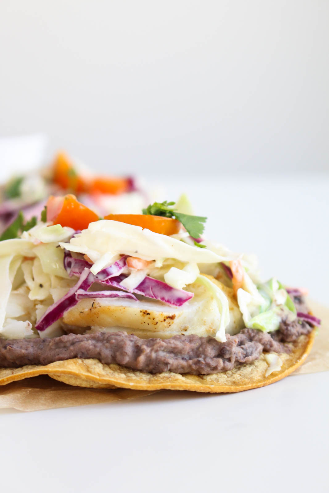 Cilantro Lime Fish Tostadas - The Wheatless Kitchen